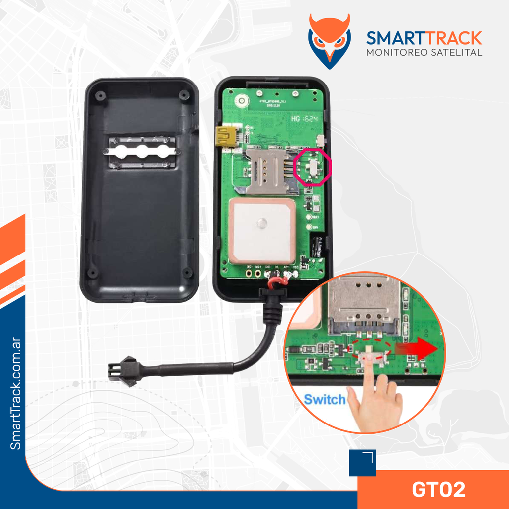 Smarttrack GPS GT02 | Smarttrack - Rastreo satelital y Control de flotas